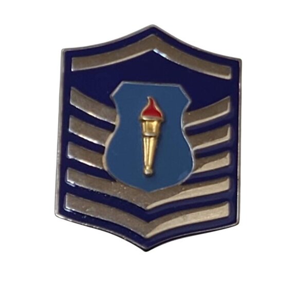 Art | Usaf Afjrotc Cadet Chief Master Sergeant Chevron Rank Enamel Pin ...
